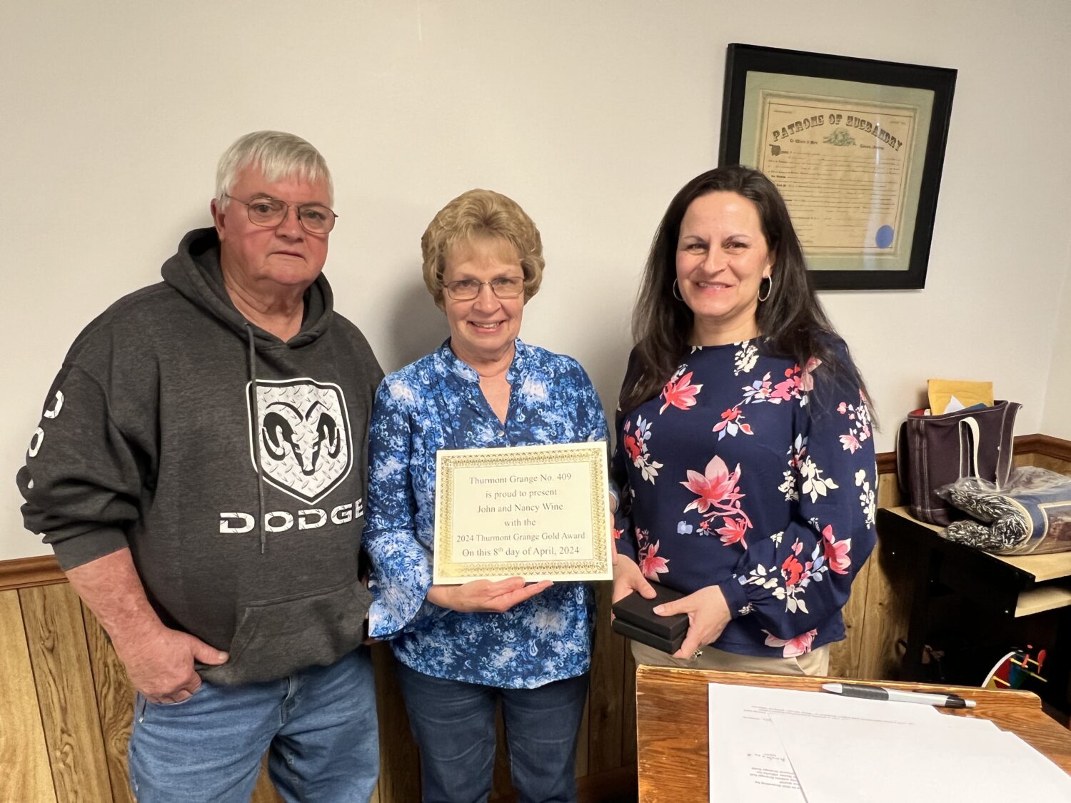 The Catoctin Banner. | Thurmont Grange Recognizes Community Citizen ...